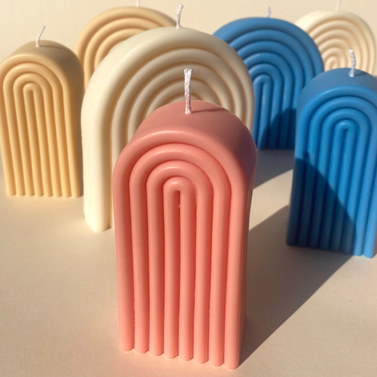 Small Arch Candle - Coral | Scandles