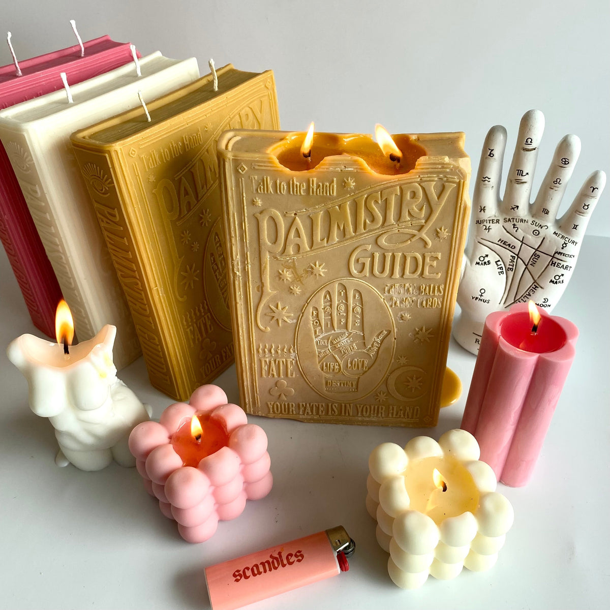 Palmistry Candle Book - Amber | Scandles